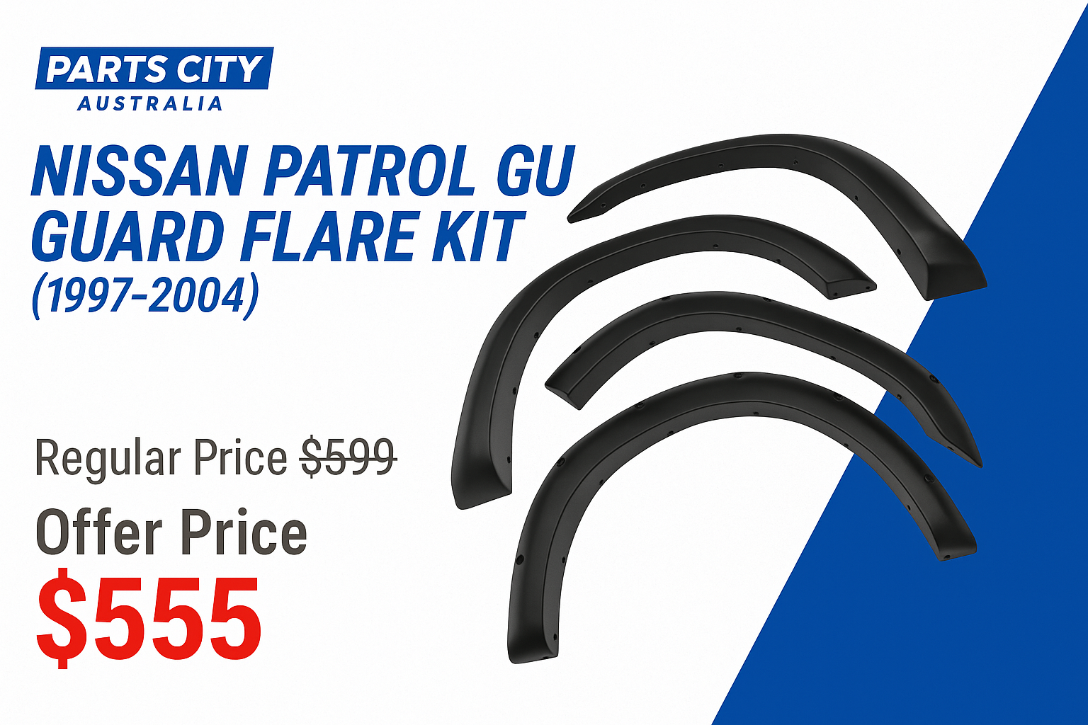 Buy Guard Flare Kit For Nissan Patrol GU 8 Pieces 1997-2004 Online ...