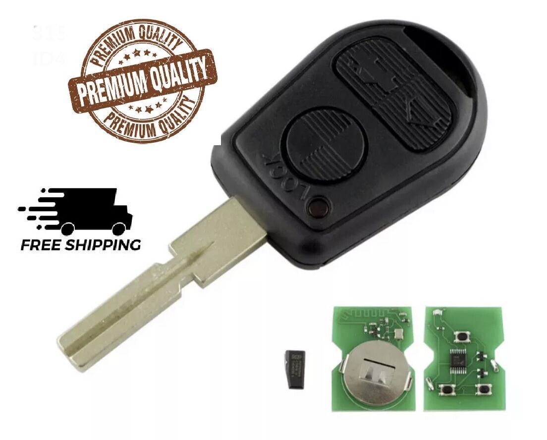 For BMW 3 Button Complete Remote Key For E31 E32 E34 E36 E38 E39 E46 Z ...